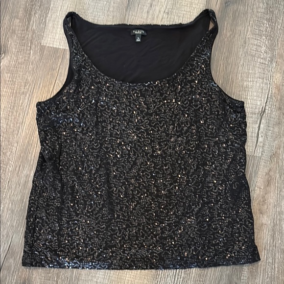 Talbots | Tops | Talbots Xl Black Sequin Tank Top | Poshmark